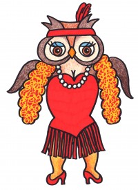 fuzzy wuzzy drawing series – LADYBEAVER